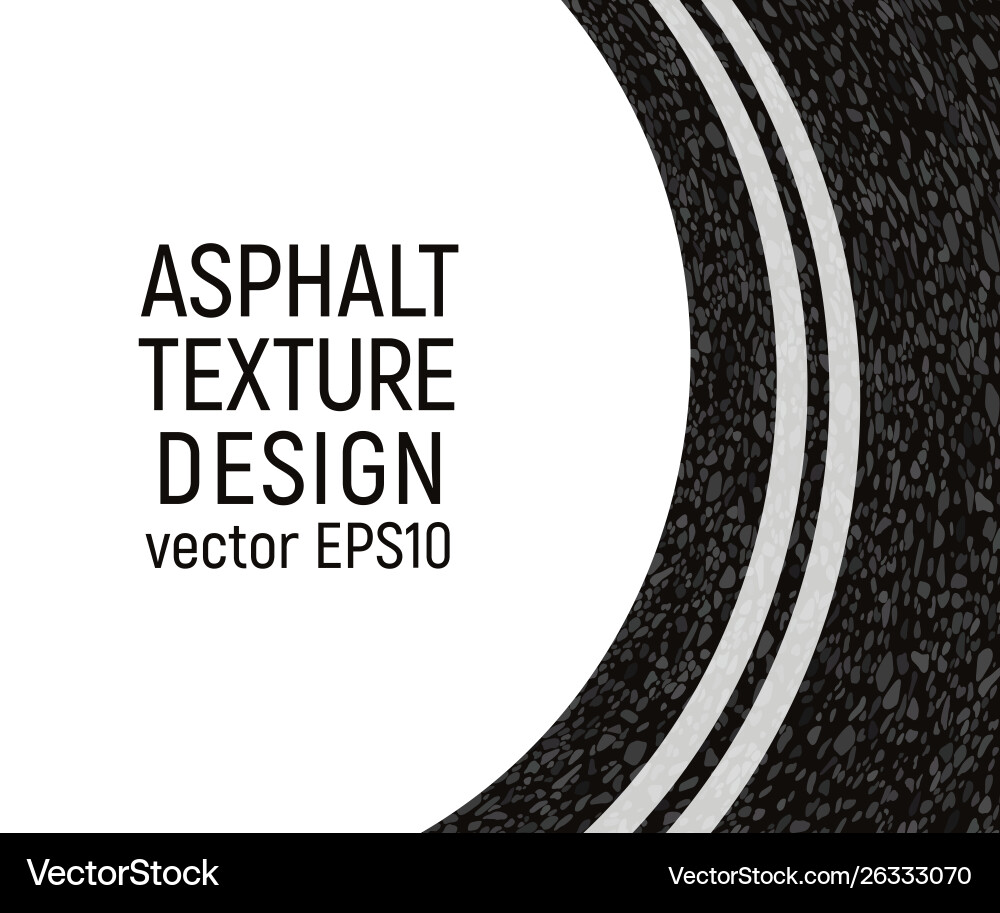 Asphalt card template Royalty Free Vector Image