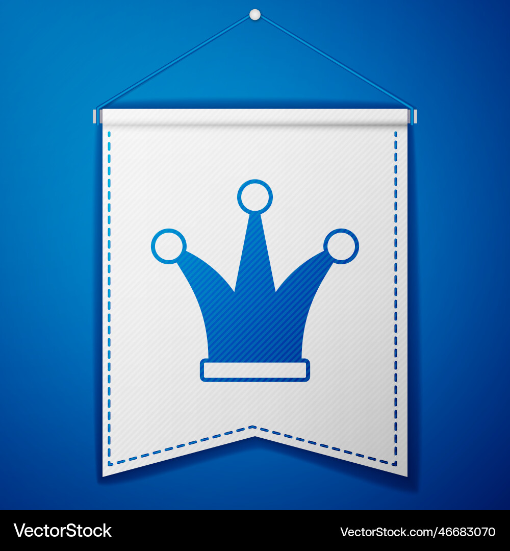 Blue joker playing card icon isolated on Vector Image