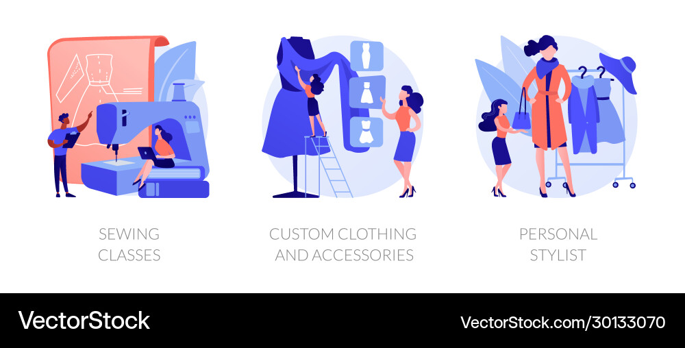 Clothing and style concept metaphors Royalty Free Vector
