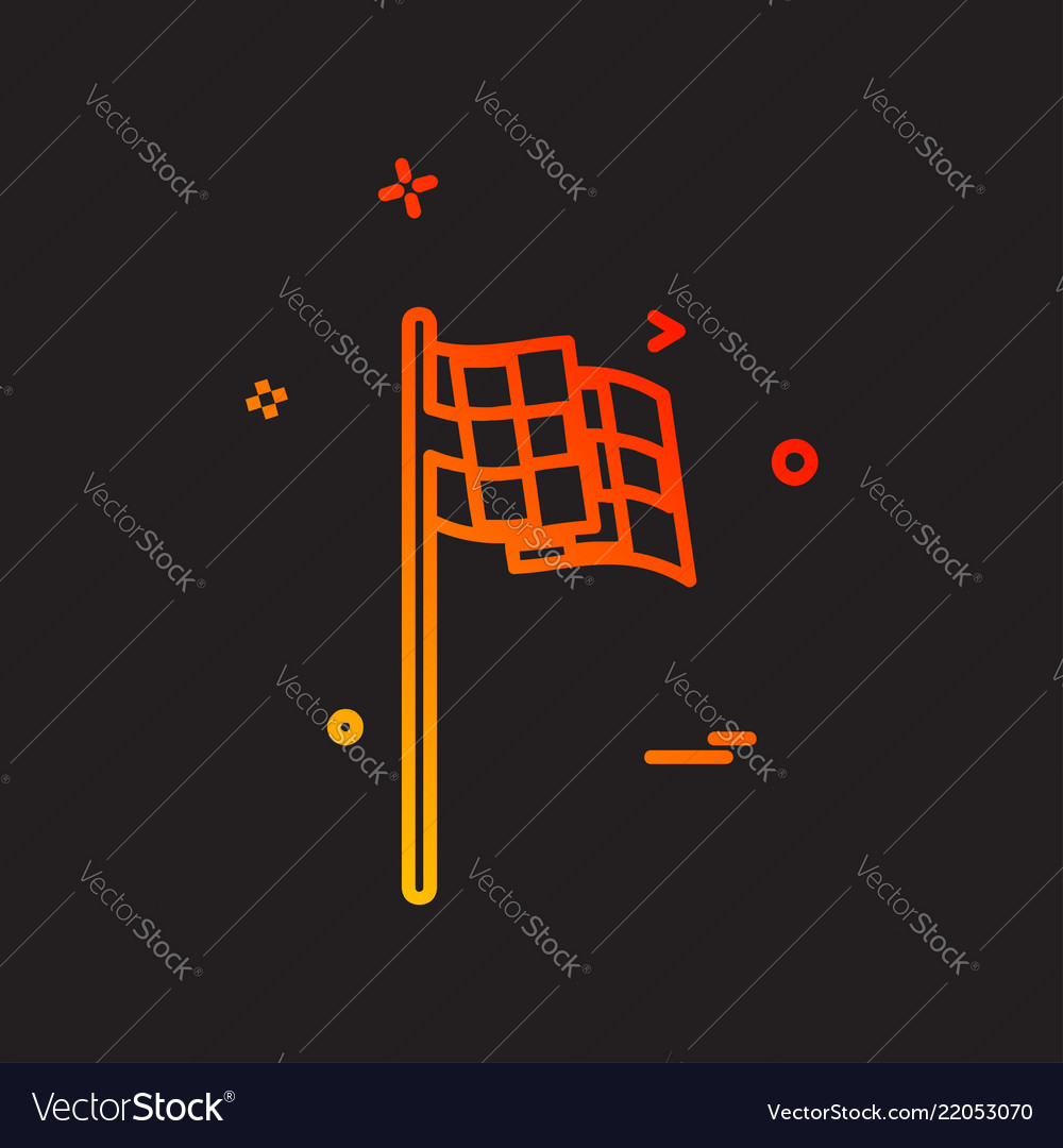 Flag icon design Royalty Free Vector Image - VectorStock