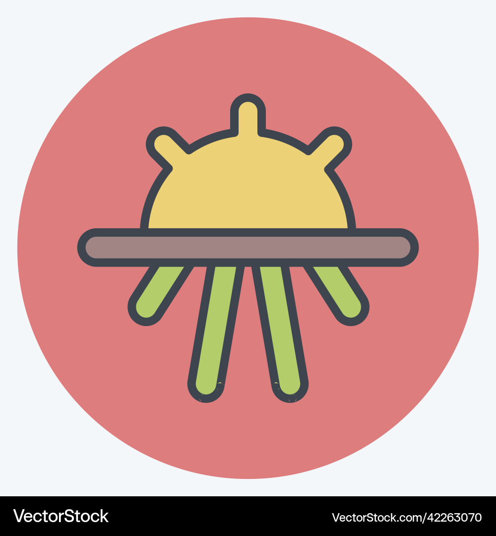 Icon fields suitable for garden symbol color mate Vector Image