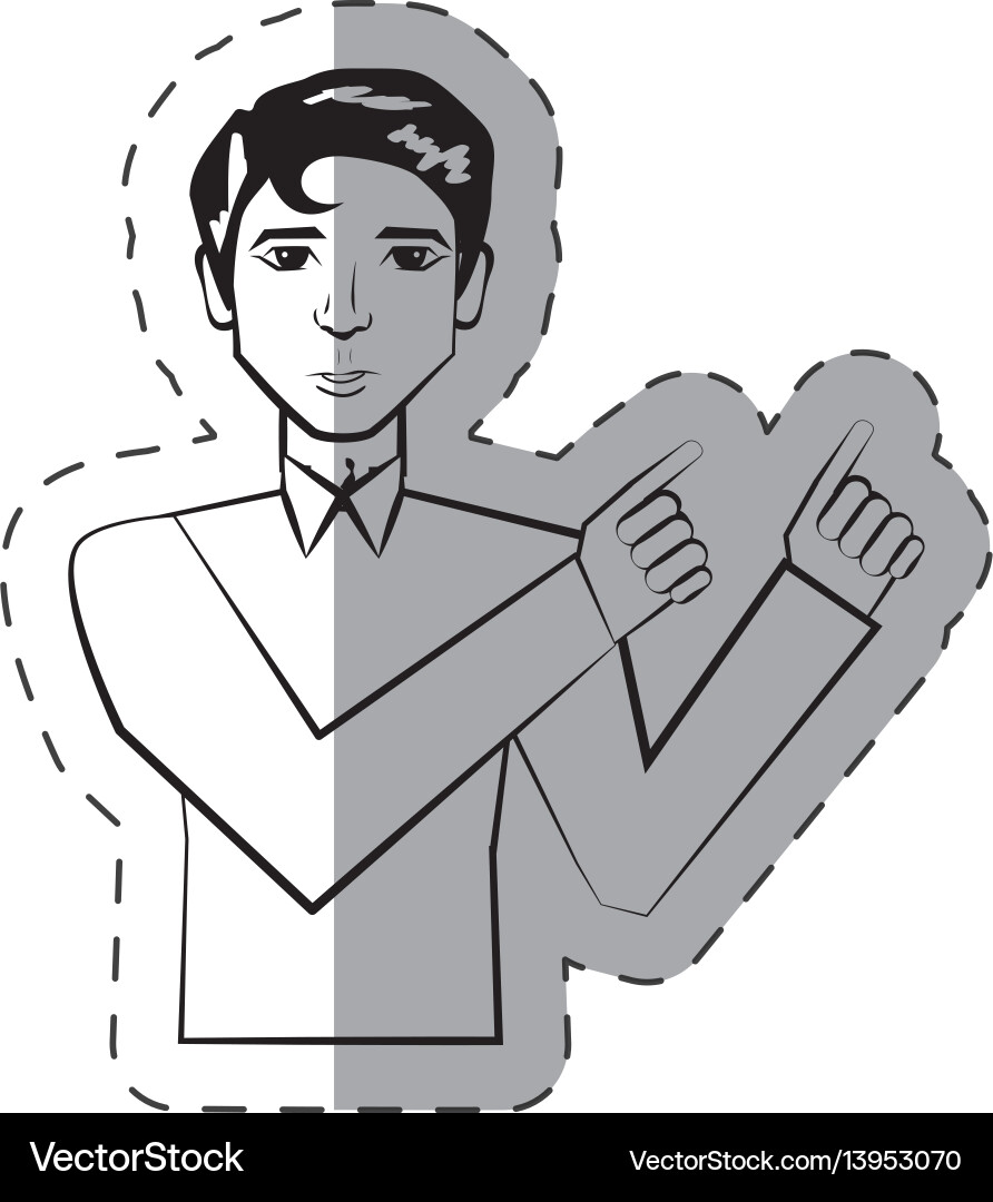 Man people male character Royalty Free Vector Image