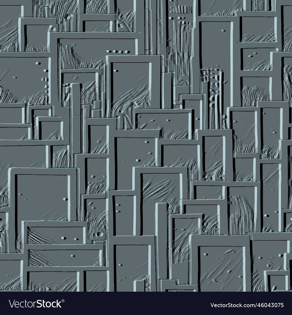 3d abstract geometric textured seamless pattern Vector Image