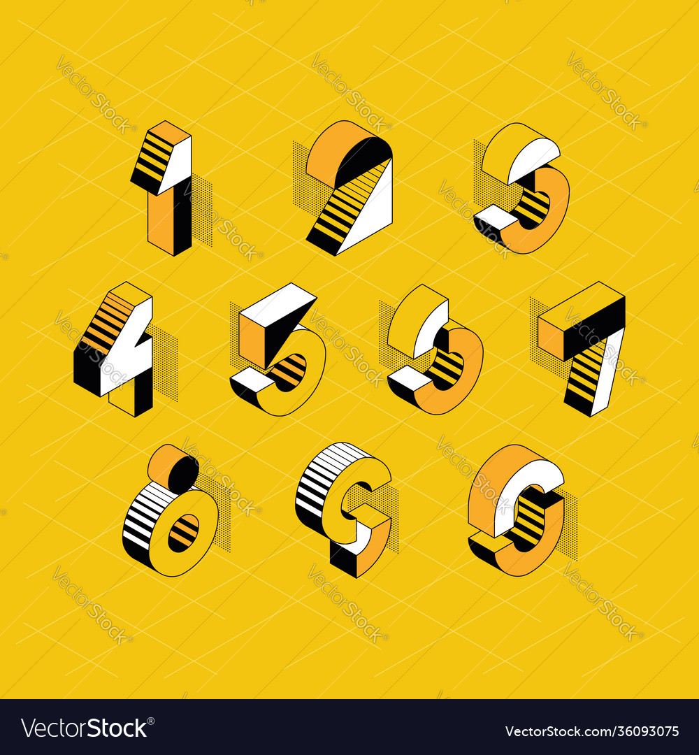 Numerals Royalty Free Vector Image - VectorStock