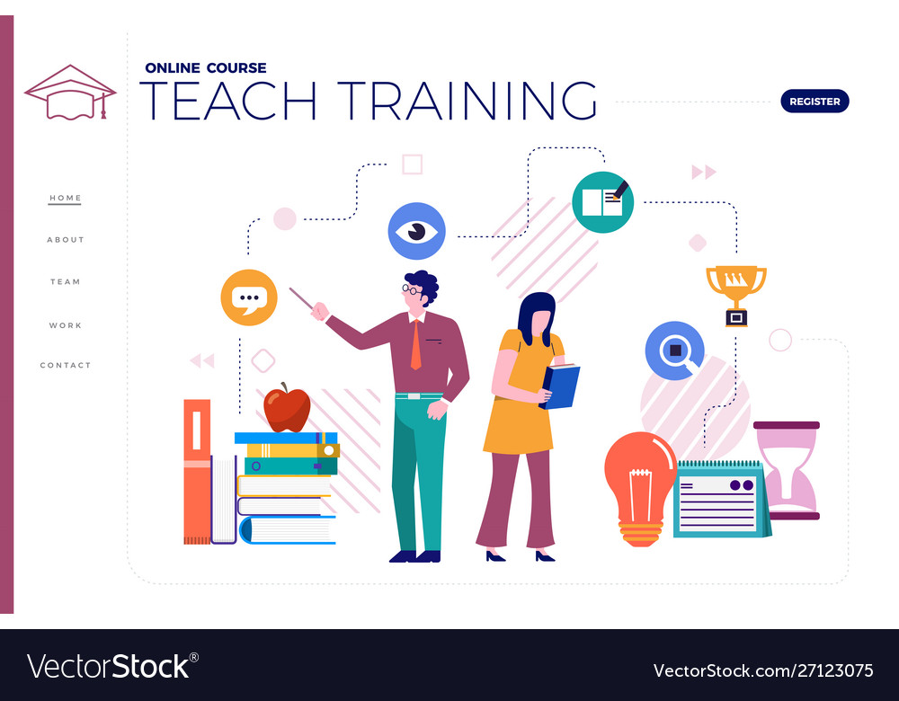 Online course Royalty Free Vector Image - VectorStock