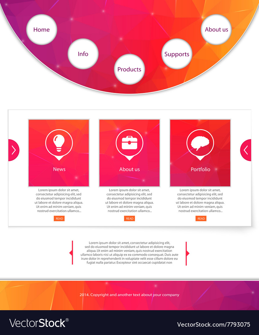 Web interface Royalty Free Vector Image - VectorStock