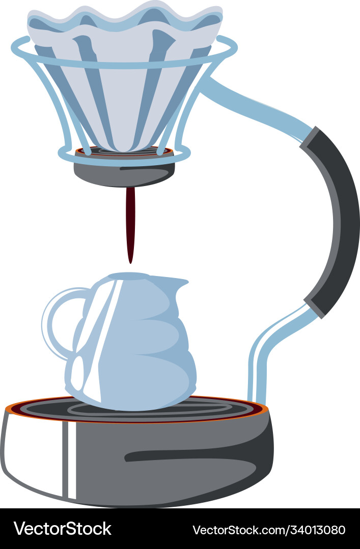 Coffee appliance drip brewed Royalty Free Vector Image