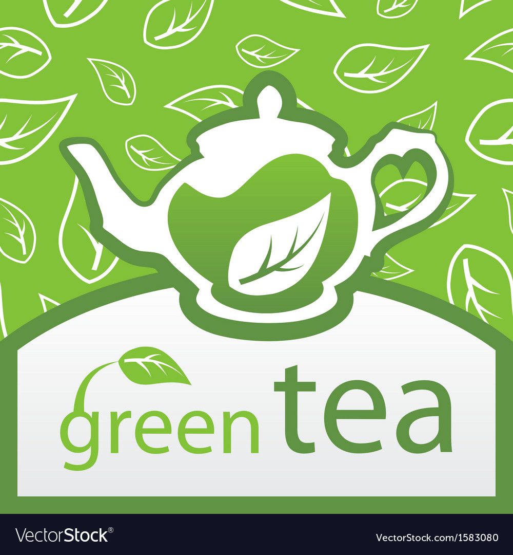 Green tea Royalty Free Vector Image - VectorStock