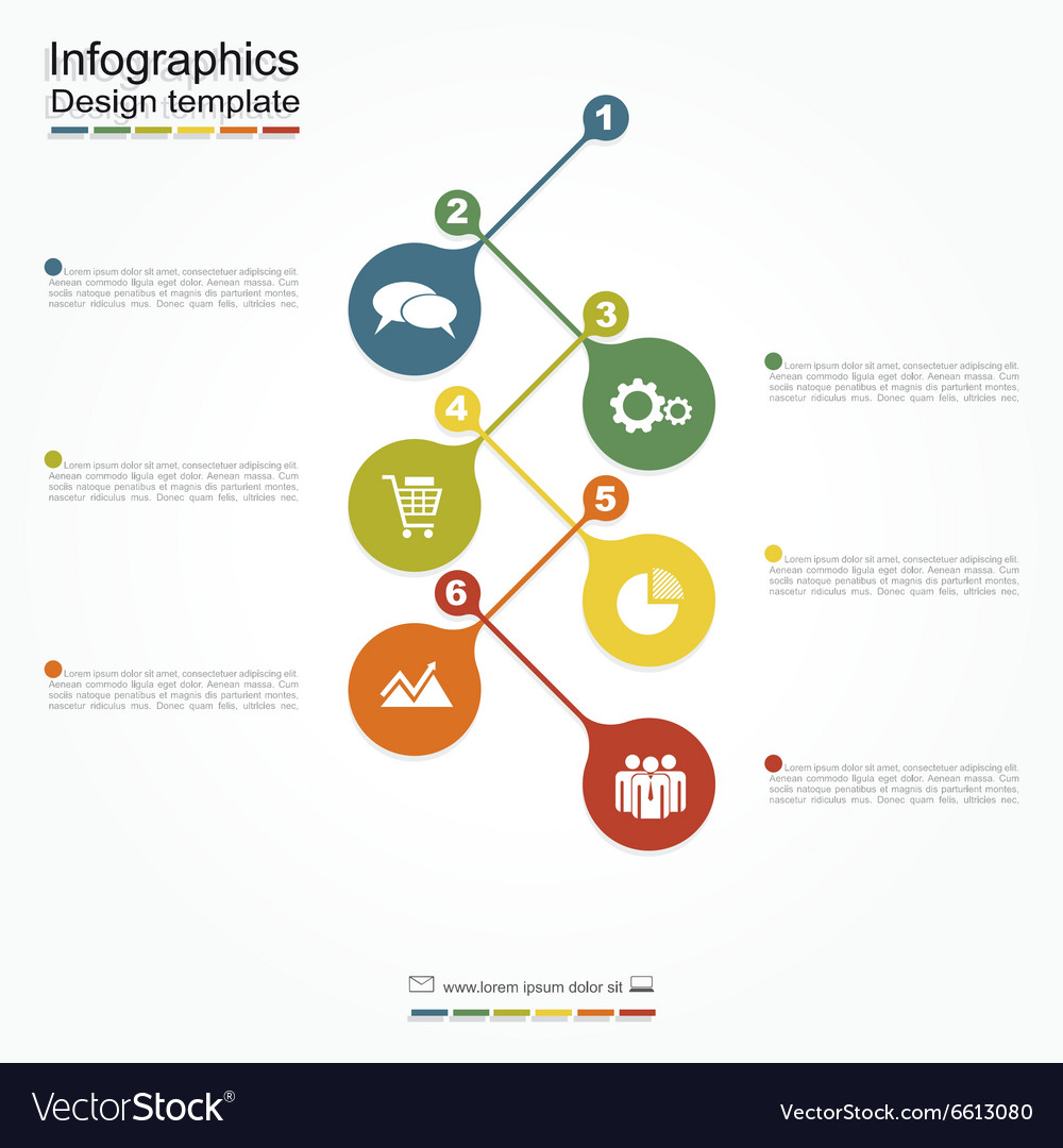 Infographic report template Royalty Free Vector Image