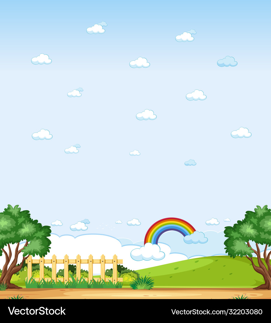 Vertical nature scene or landscape countryside Vector Image