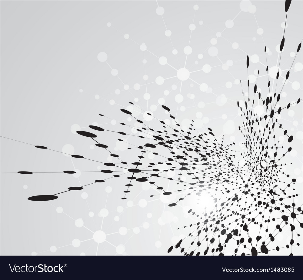Abstract Molecular Structure Background Royalty Free Vector