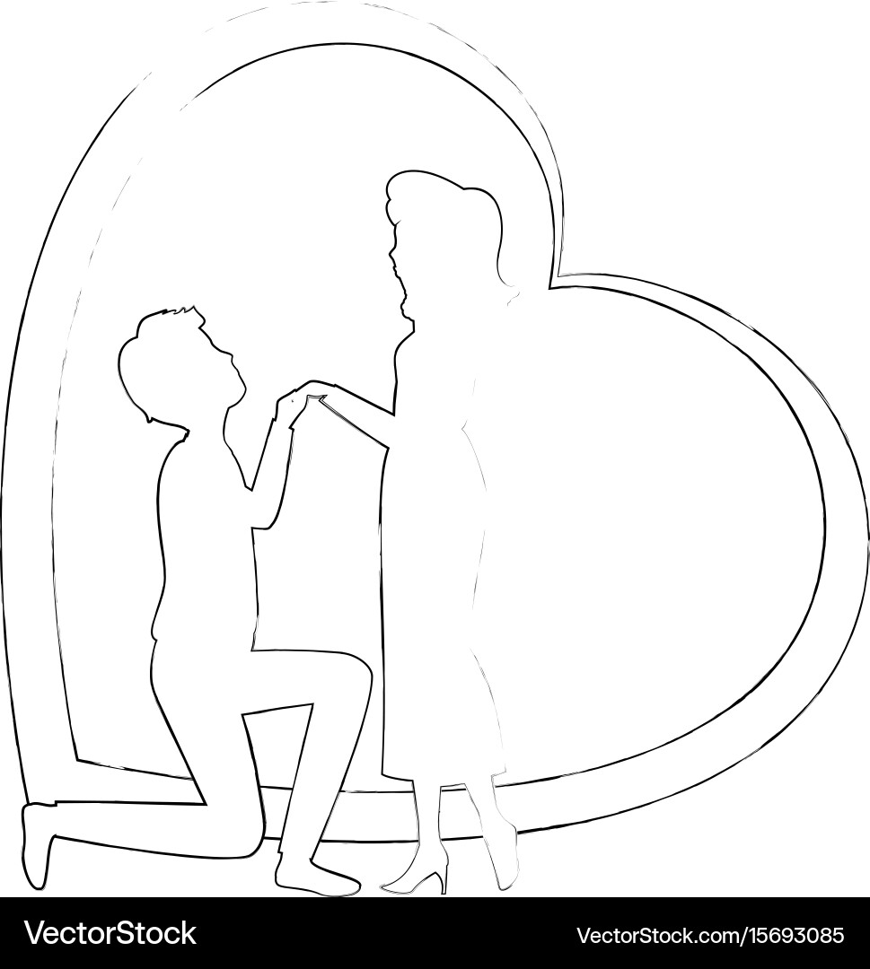 Couple in love design Royalty Free Vector Image