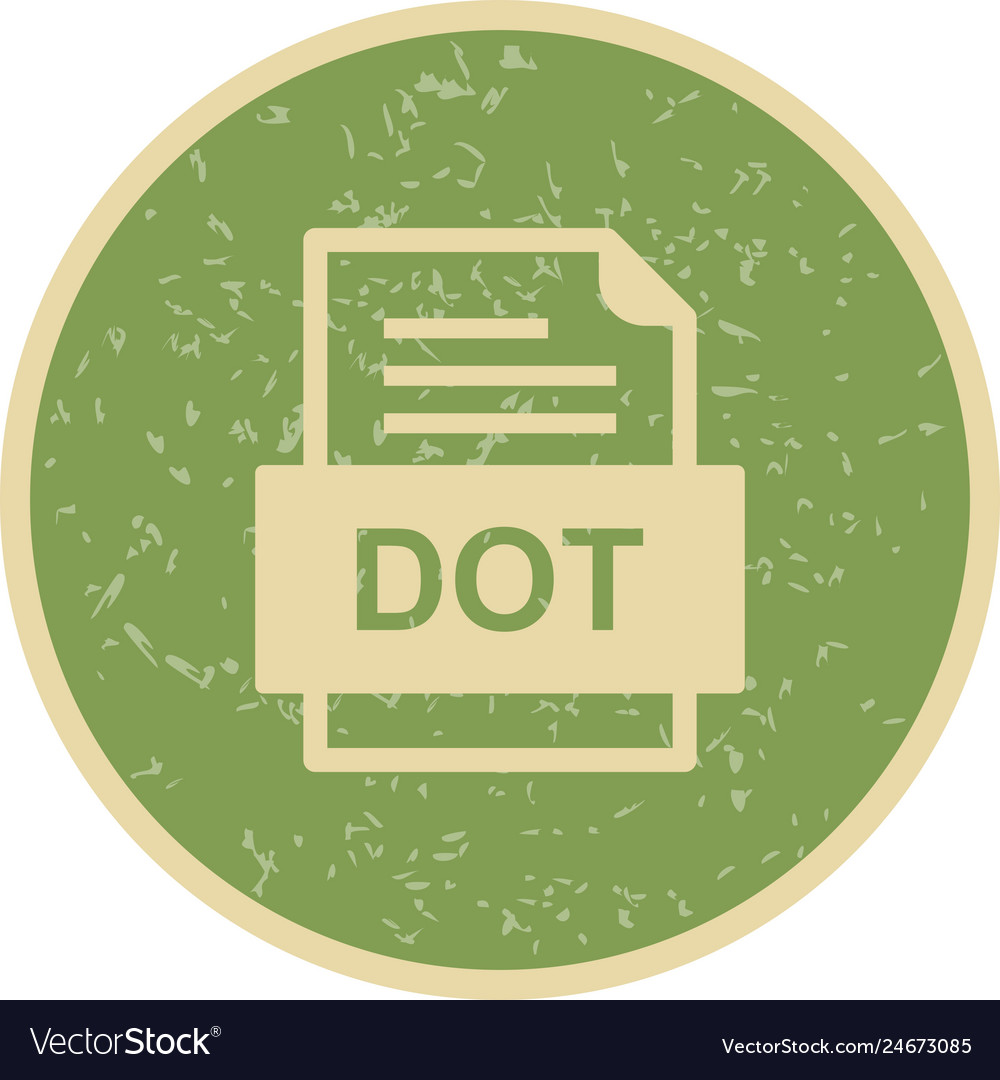 Dot file document icon Royalty Free Vector Image