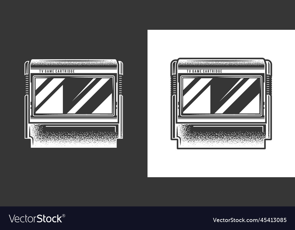 Game Cartridge From 8 Bit Console Royalty Free Vector Image 
