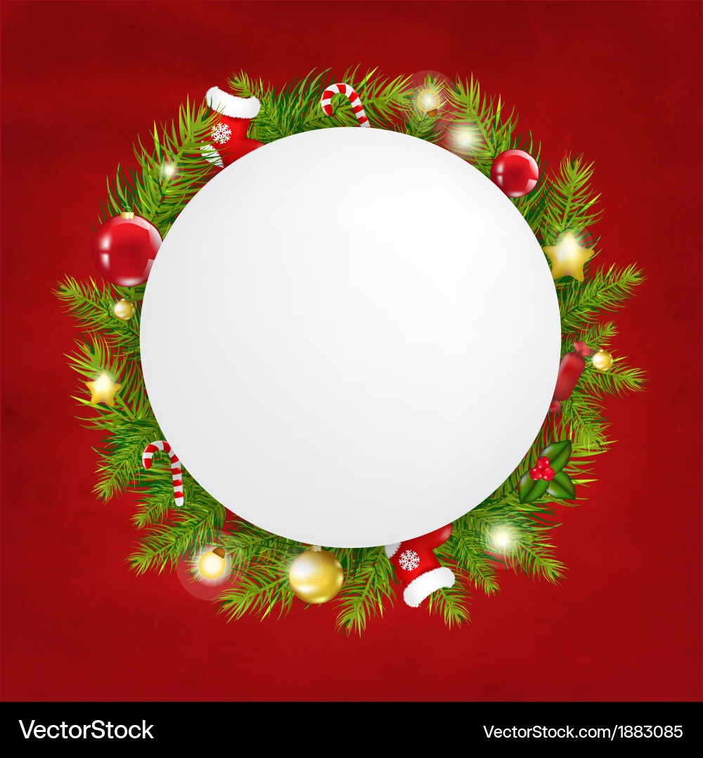 Merry christmas festive card Royalty Free Vector Image