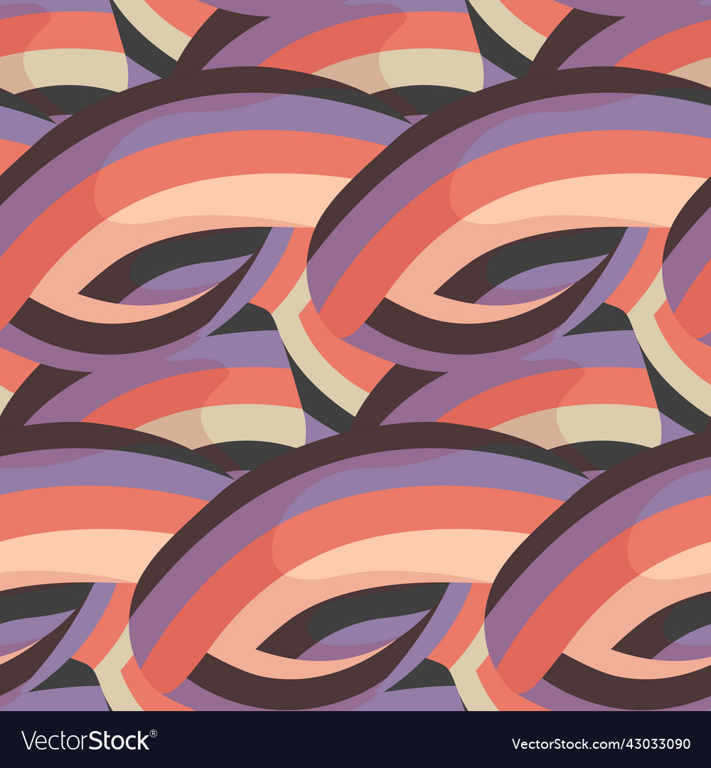 Abstract wave seamless pattern Royalty Free Vector Image