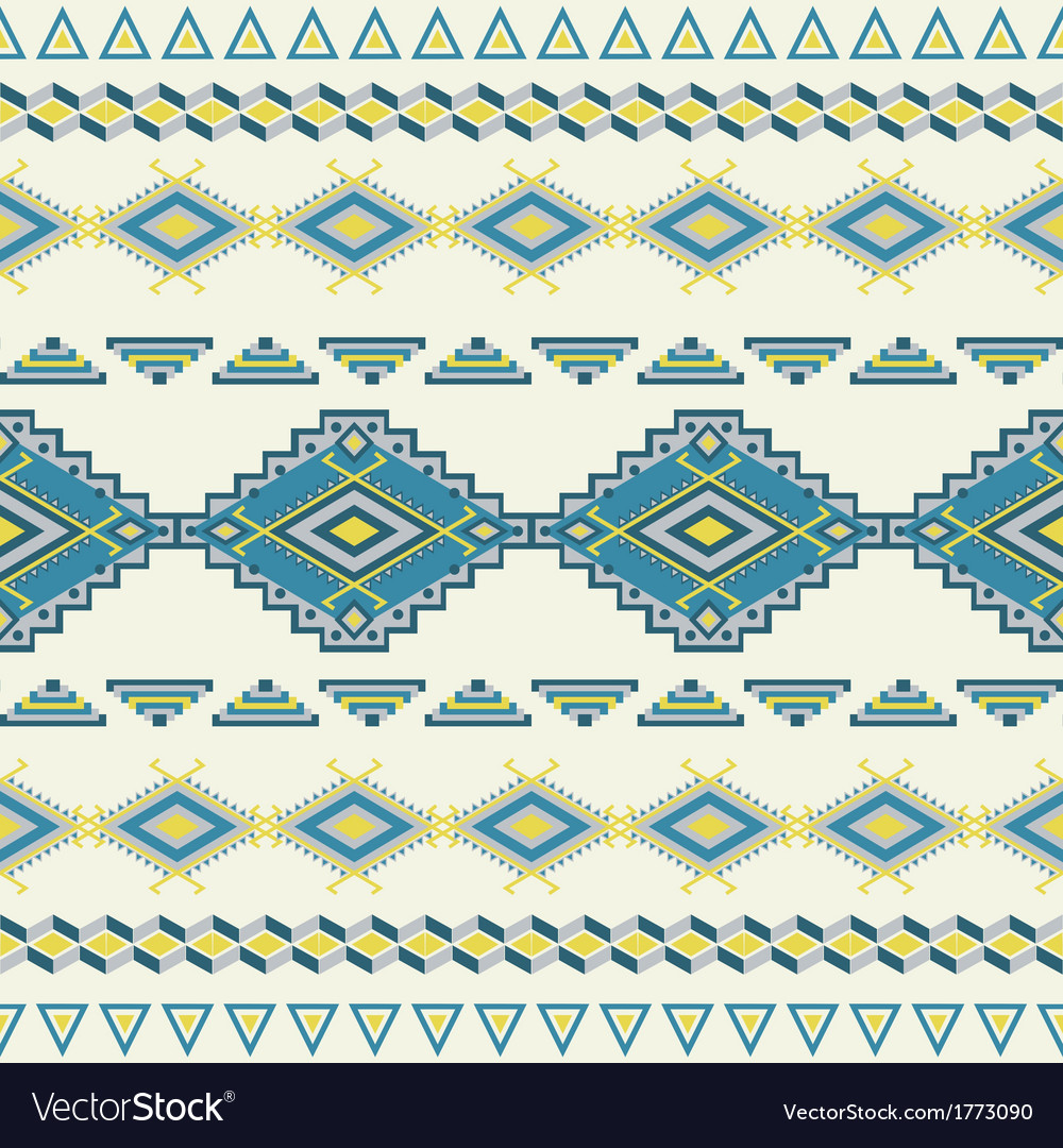 Aztec seamless pattern Royalty Free Vector Image