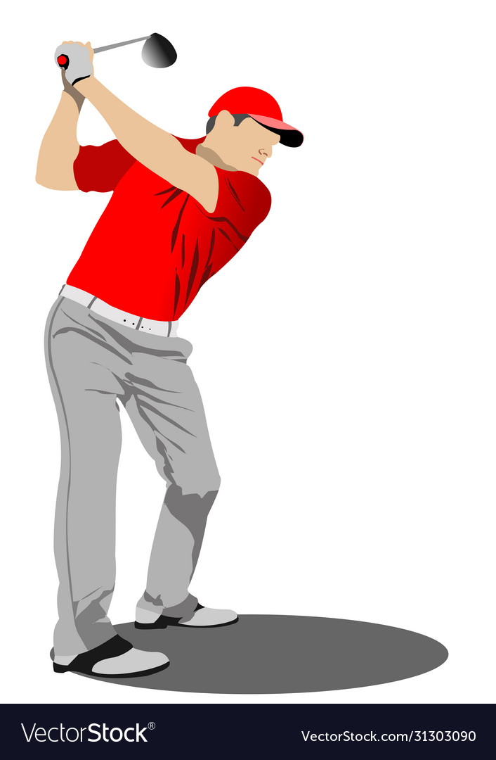 Golf player Royalty Free Vector Image - VectorStock