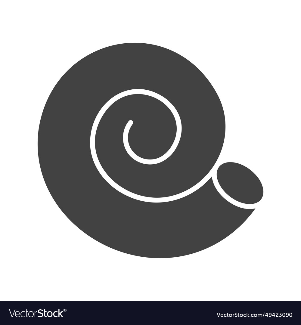 Spiral shell icon image Royalty Free Vector Image