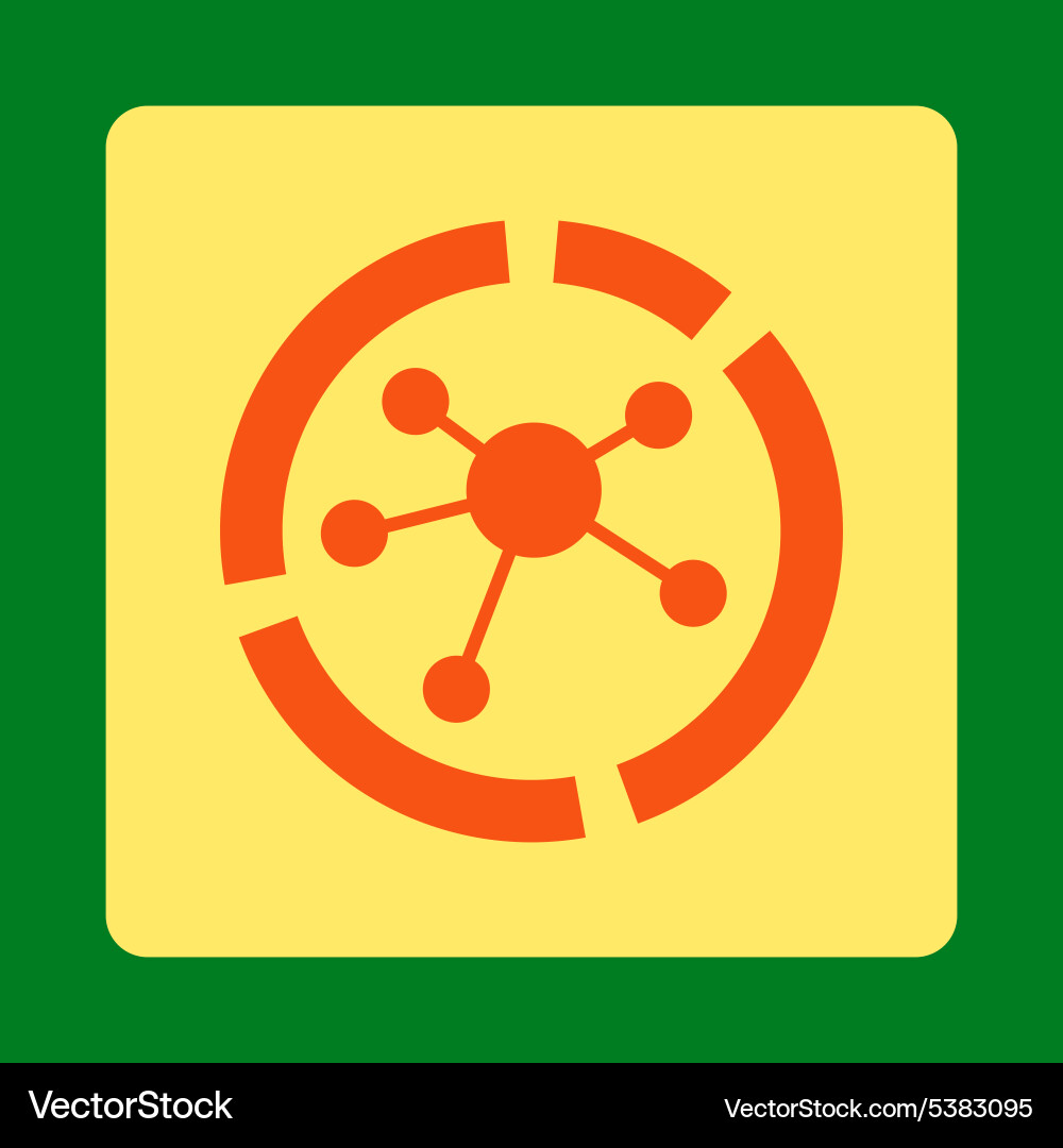Connections diagram icon Royalty Free Vector Image
