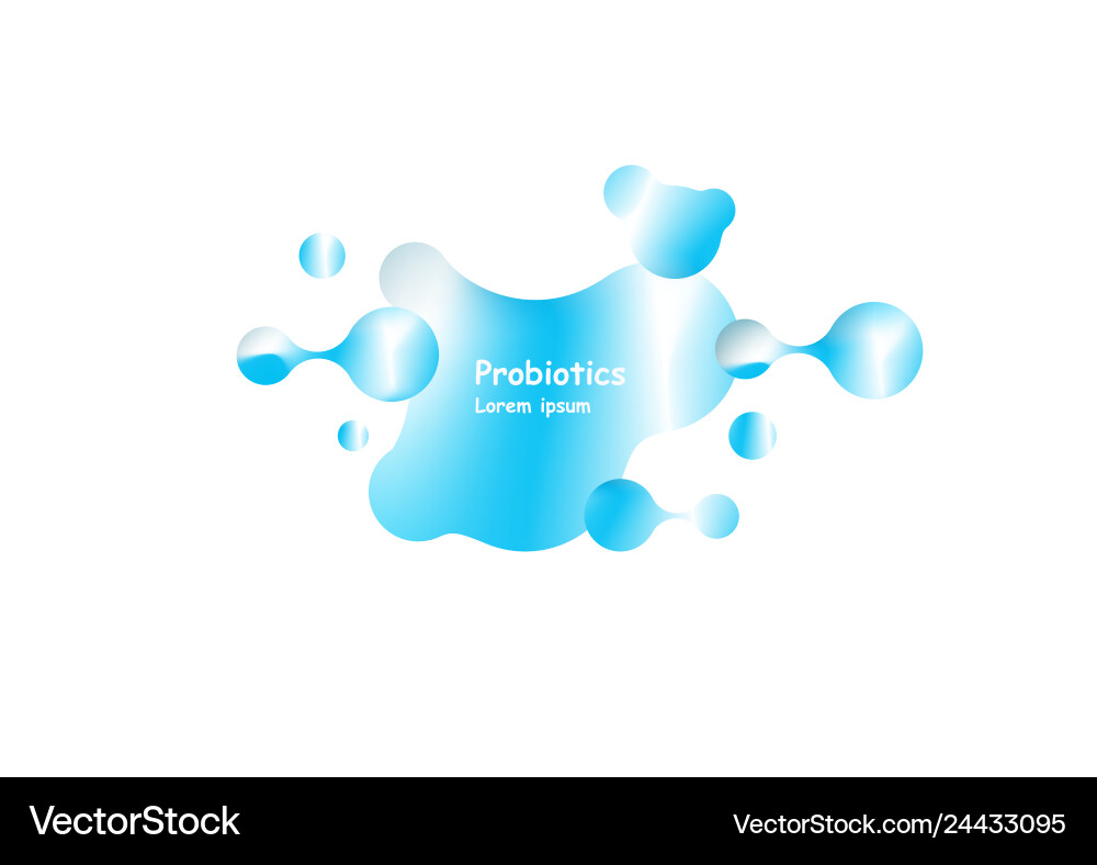 Probiotics bacteria design concept of Royalty Free Vector
