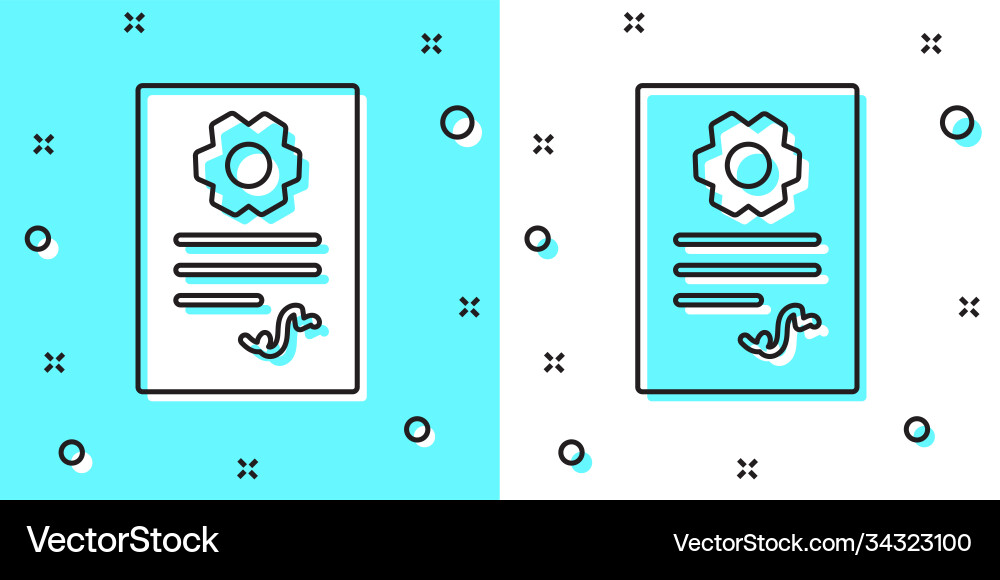 Black line auto service check automotive icon Vector Image
