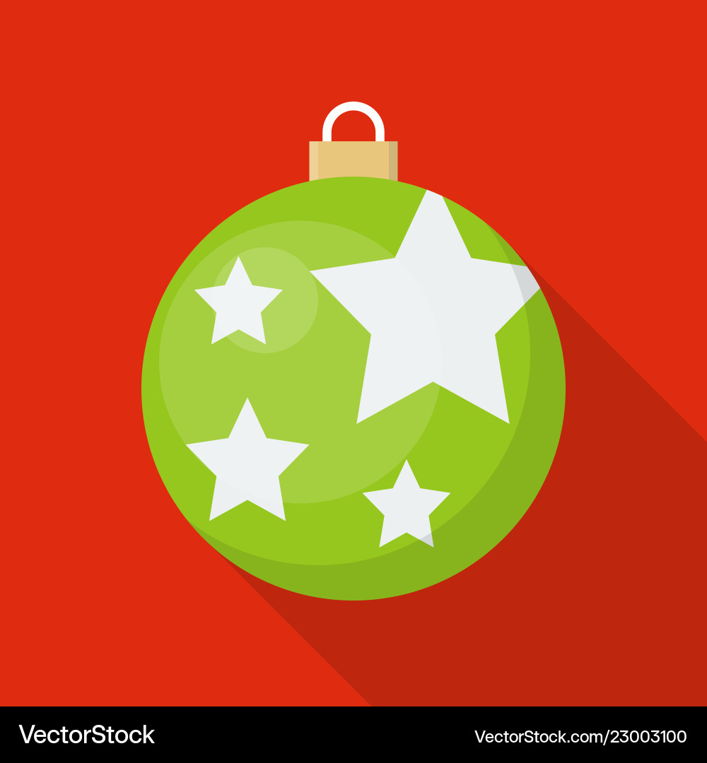 Christmas ball bauble icon suitable for use Vector Image