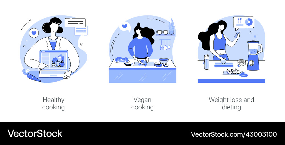 Cooking and nutrition workshop isolated cartoon Vector Image