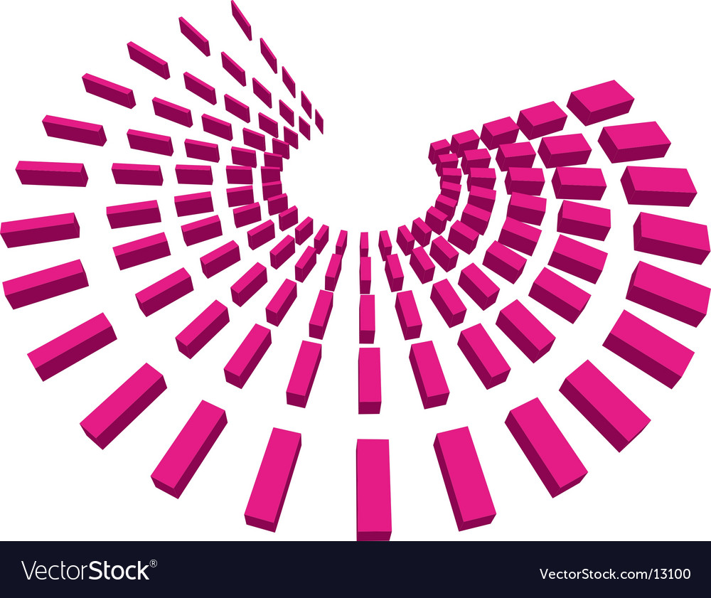Digital boxes formation Royalty Free Vector Image