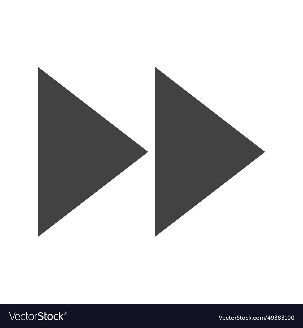 Forward icon image Royalty Free Vector Image - VectorStock