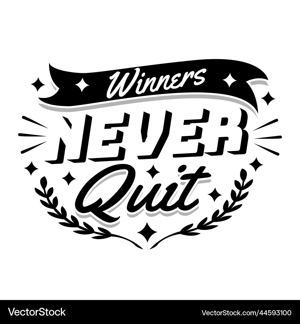Motivational hand lettering typography quote Vector Image