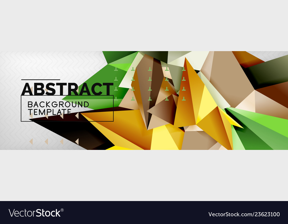 Triangles background techno template Royalty Free Vector