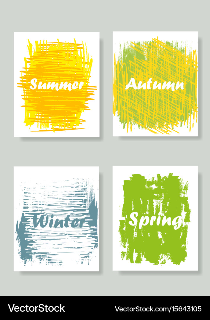 Abstract image of the seasons Royalty Free Vector Image