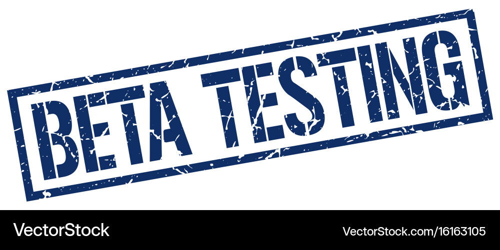 Beta testing stamp Royalty Free Vector Image - VectorStock