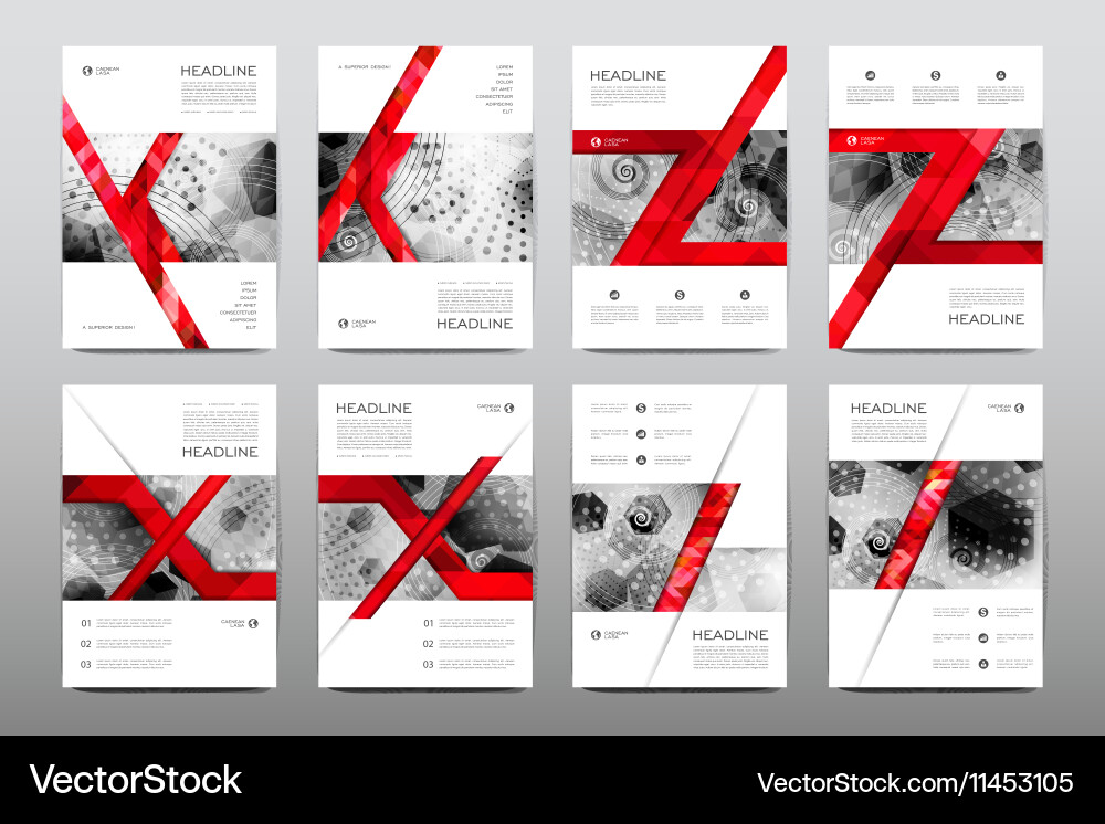 Brochure layout template flyer design Royalty Free Vector