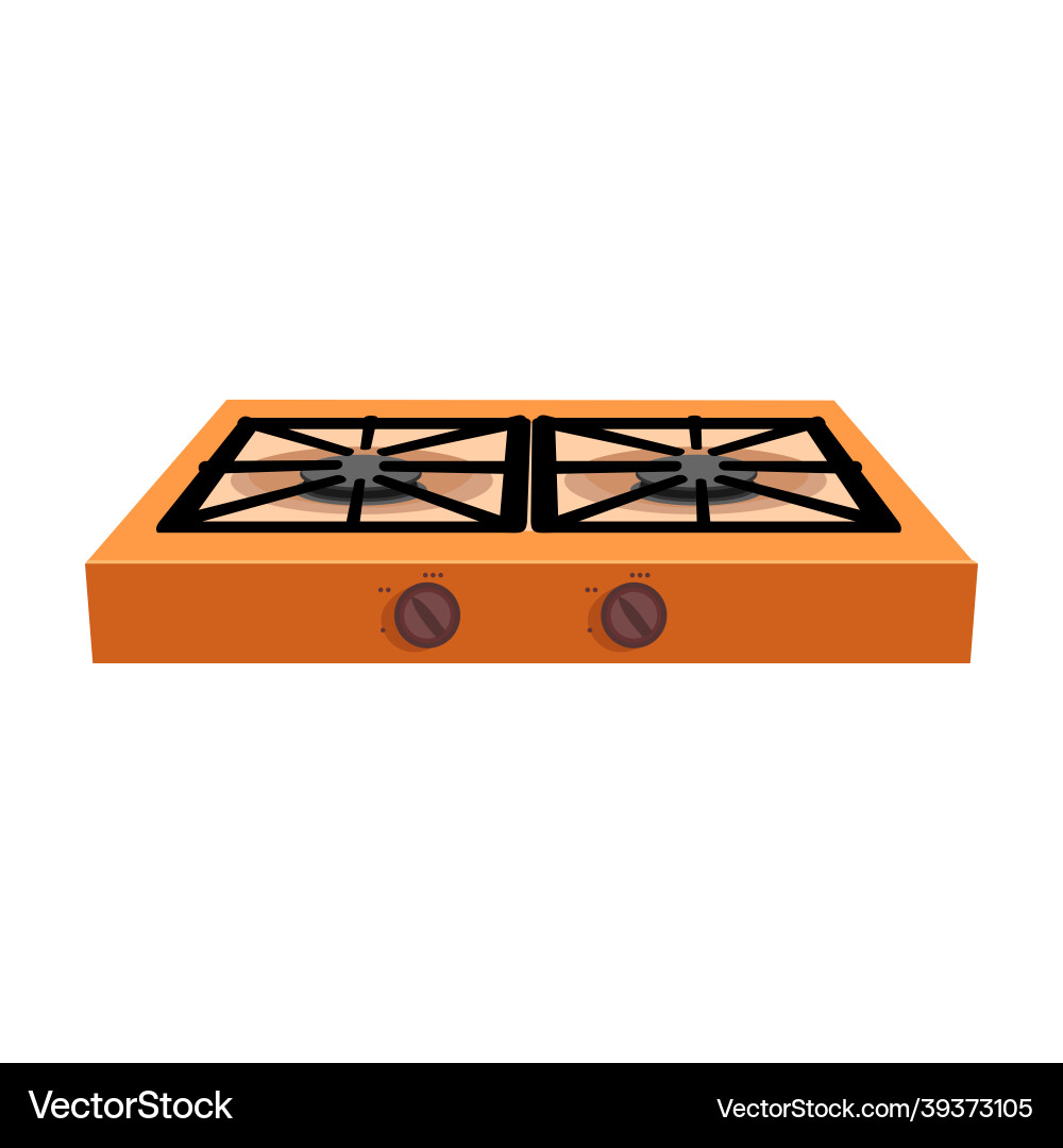 Camping stove cartoon icon Royalty Free Vector Image