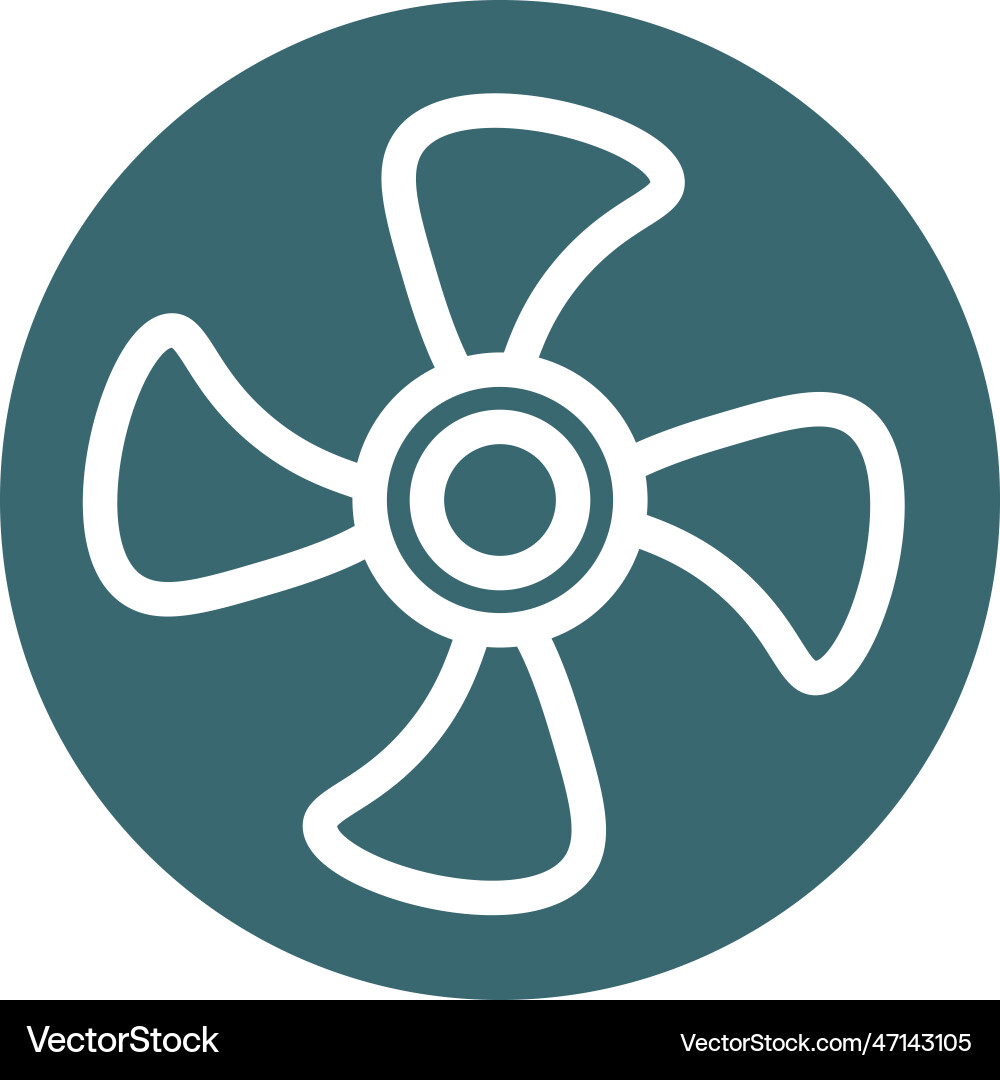 Ceiling fan icon filled fan icon from Royalty Free Vector