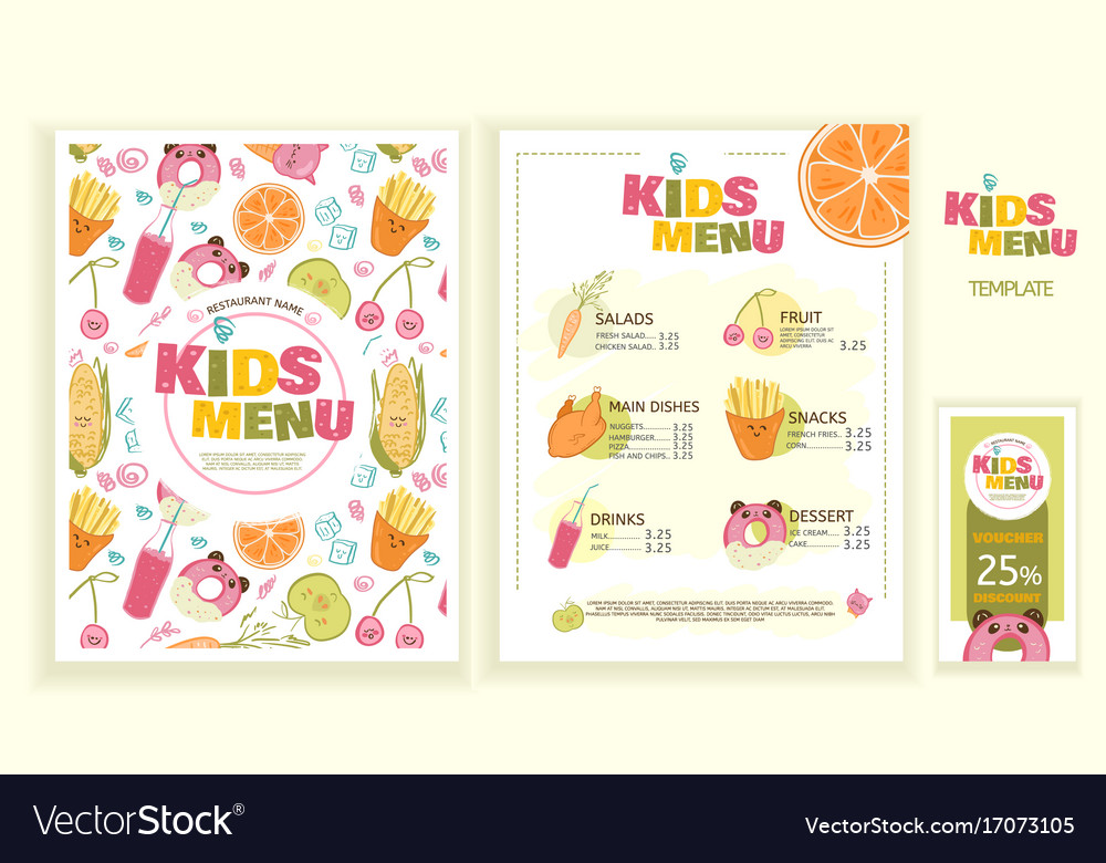 Cute Menu Template