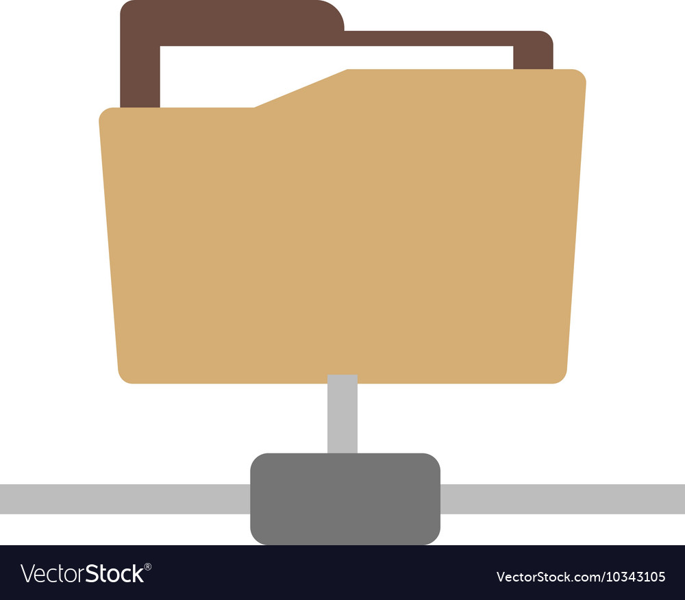 Network folder Royalty Free Vector Image - VectorStock