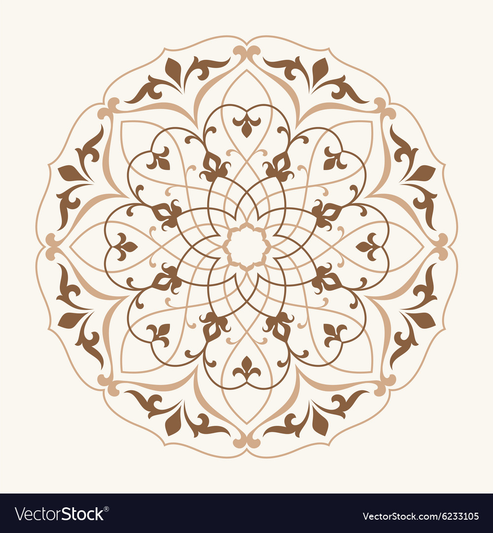 Ornamental round pattern Royalty Free Vector Image