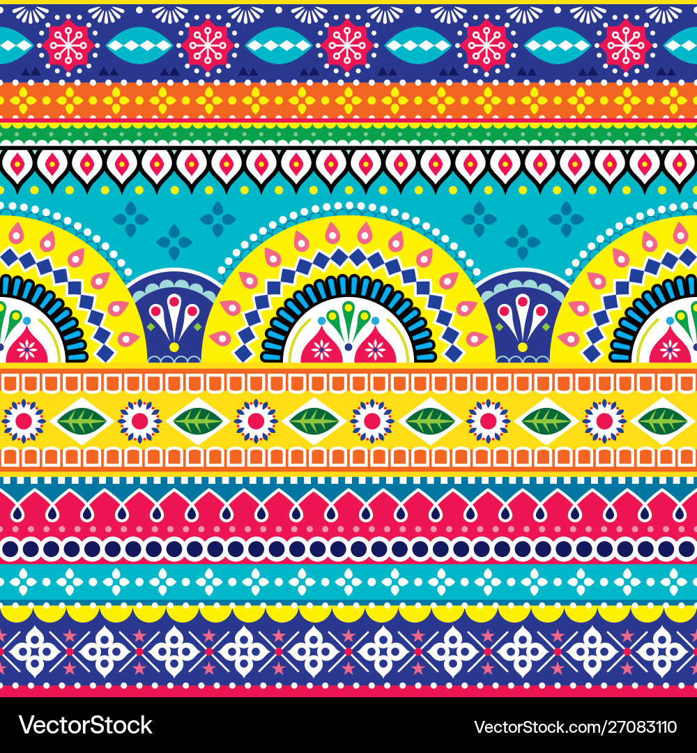 Pakistani or indian seamless design Royalty Free Vector