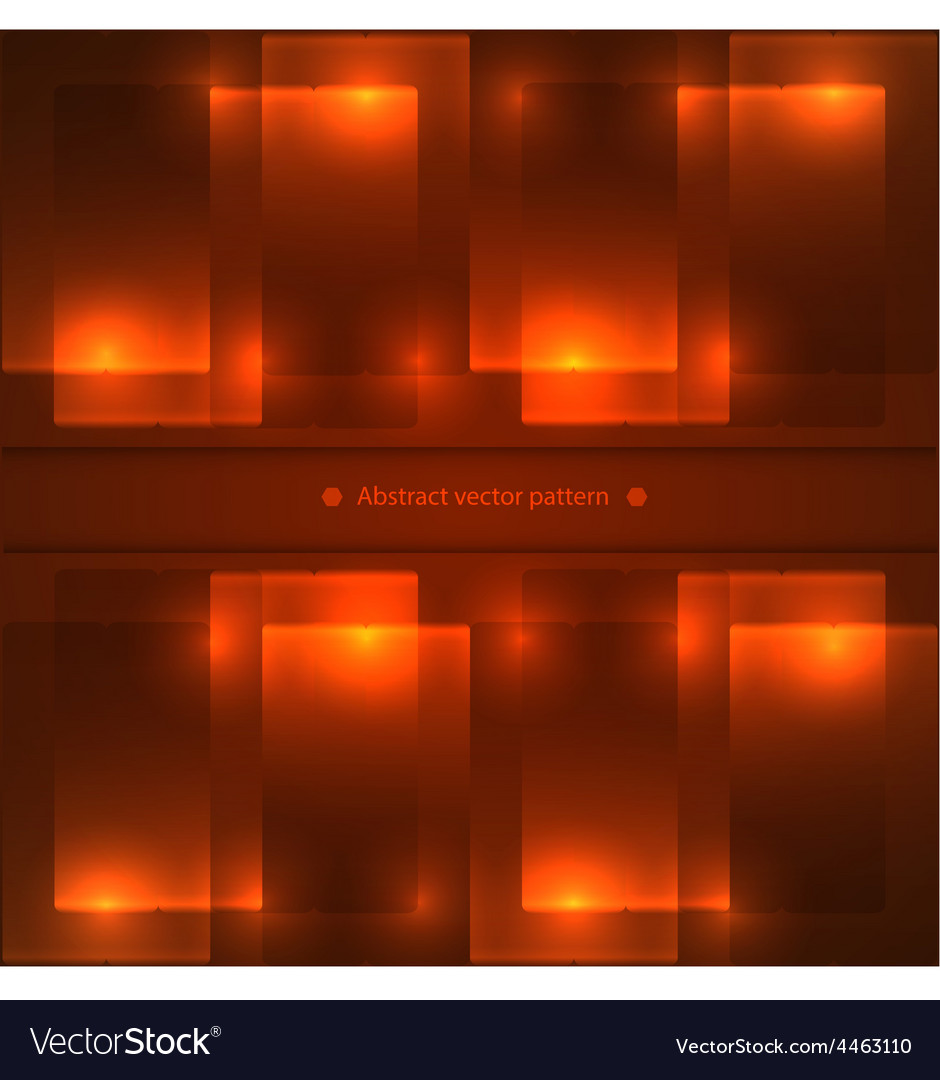 Pattern with backlight illumination Royalty Free Vector