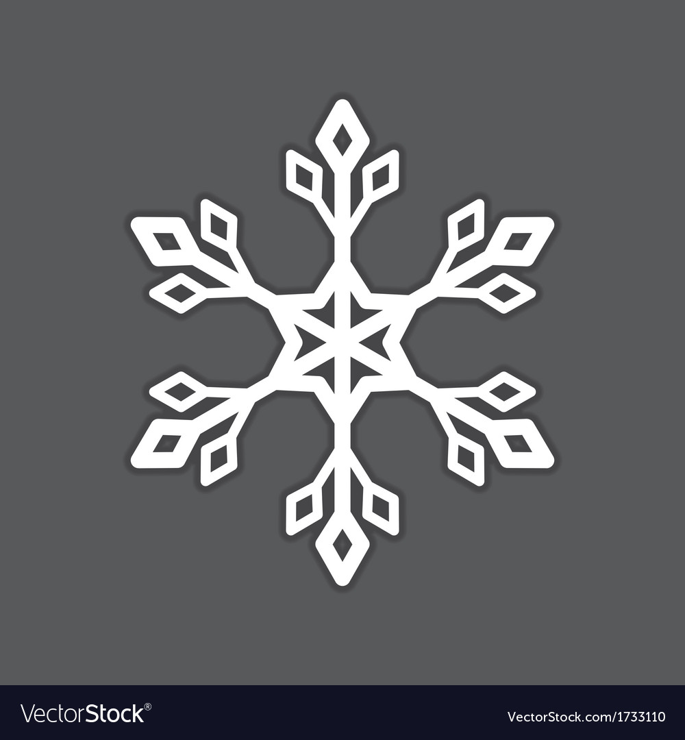 Snowflake Royalty Free Vector Image - VectorStock