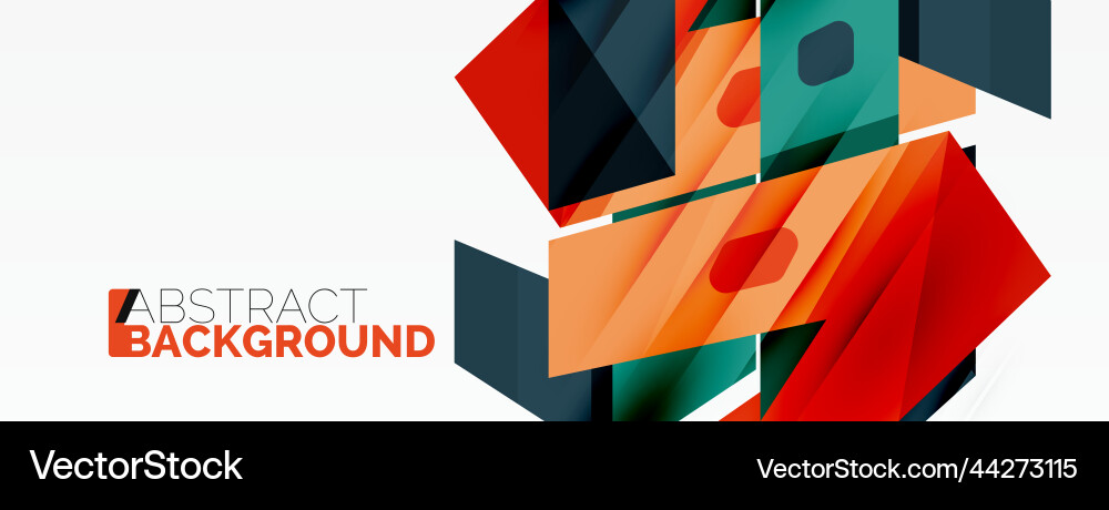 Creative geometric wallpaper abstract ribbon Vector Image