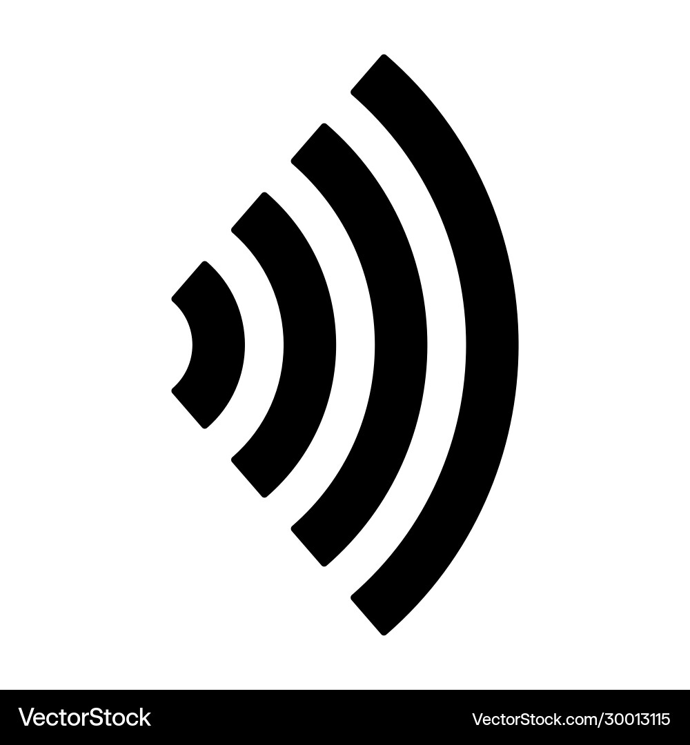 Icon symbol contactless payment system isolated Vector Image