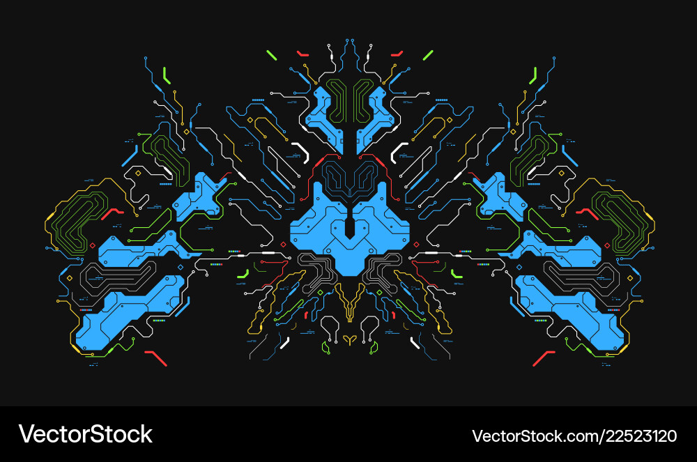 Abstract modern with futuristic hud Royalty Free Vector