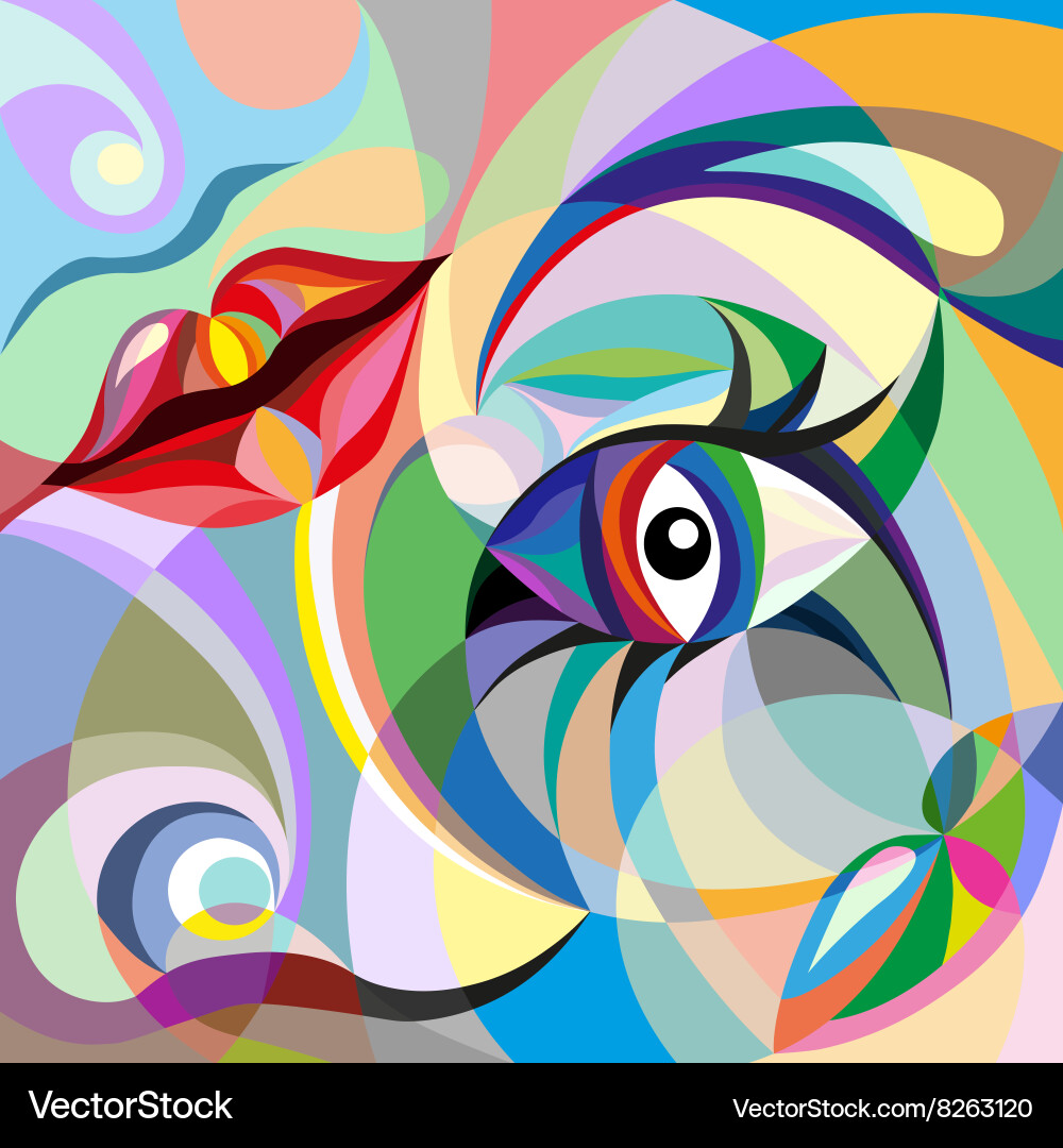 Abstract portrait woman Royalty Free Vector Image