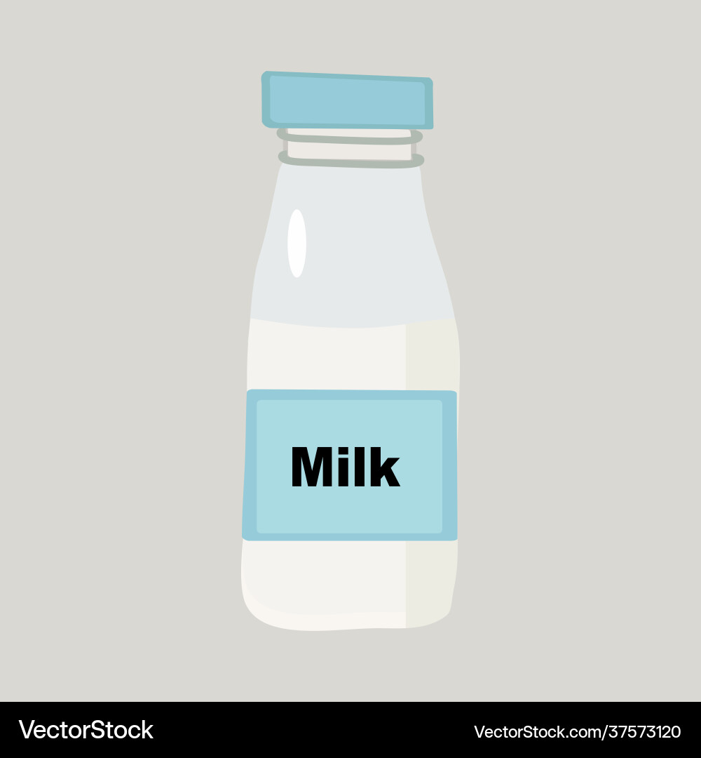 Milk bottle icon bottle symbol is simple Vector Image