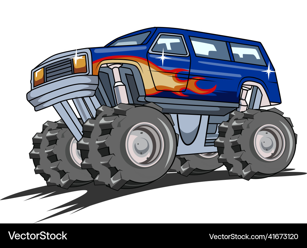Off-road monster truck Royalty Free Vector Image