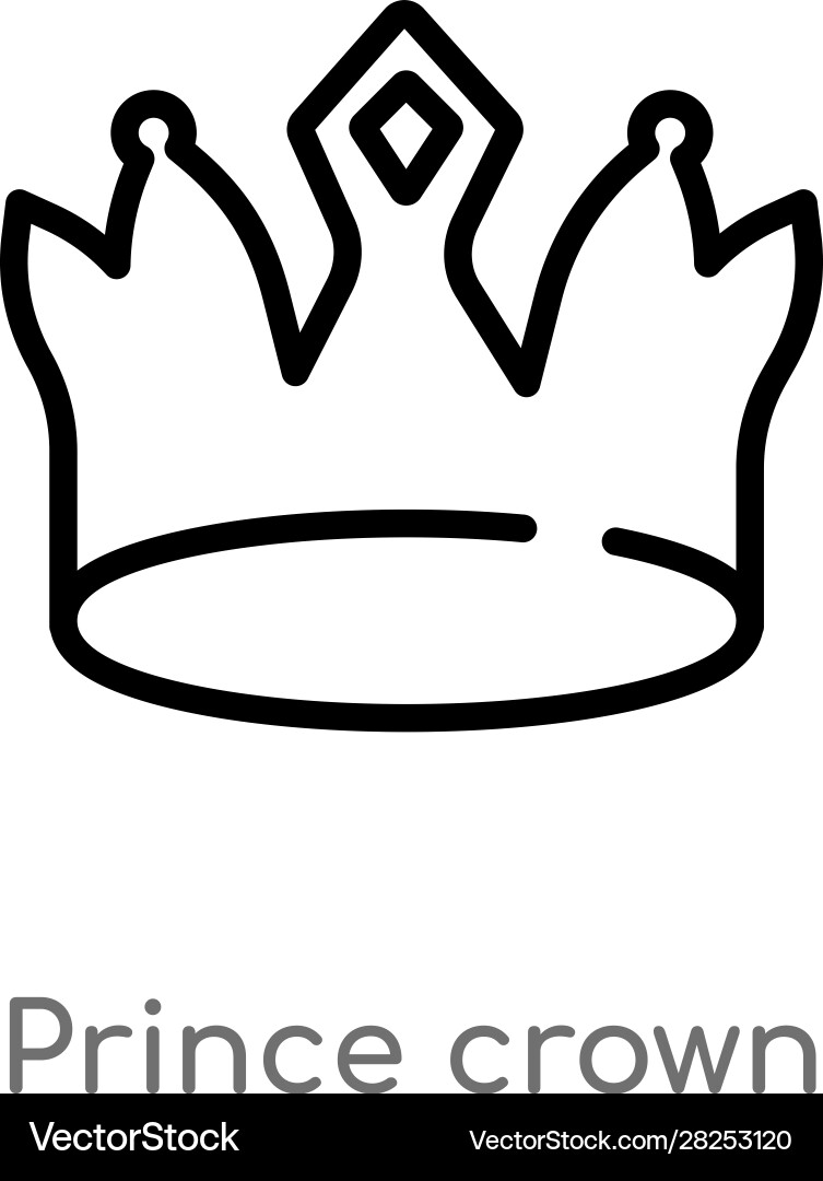 Prince Crown Black And White